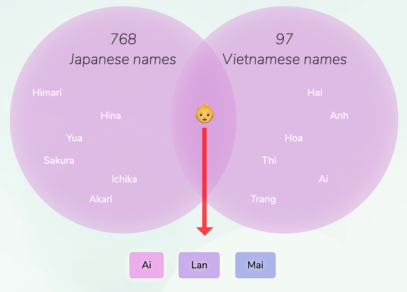 Japanese-Vietnamese names for girls
