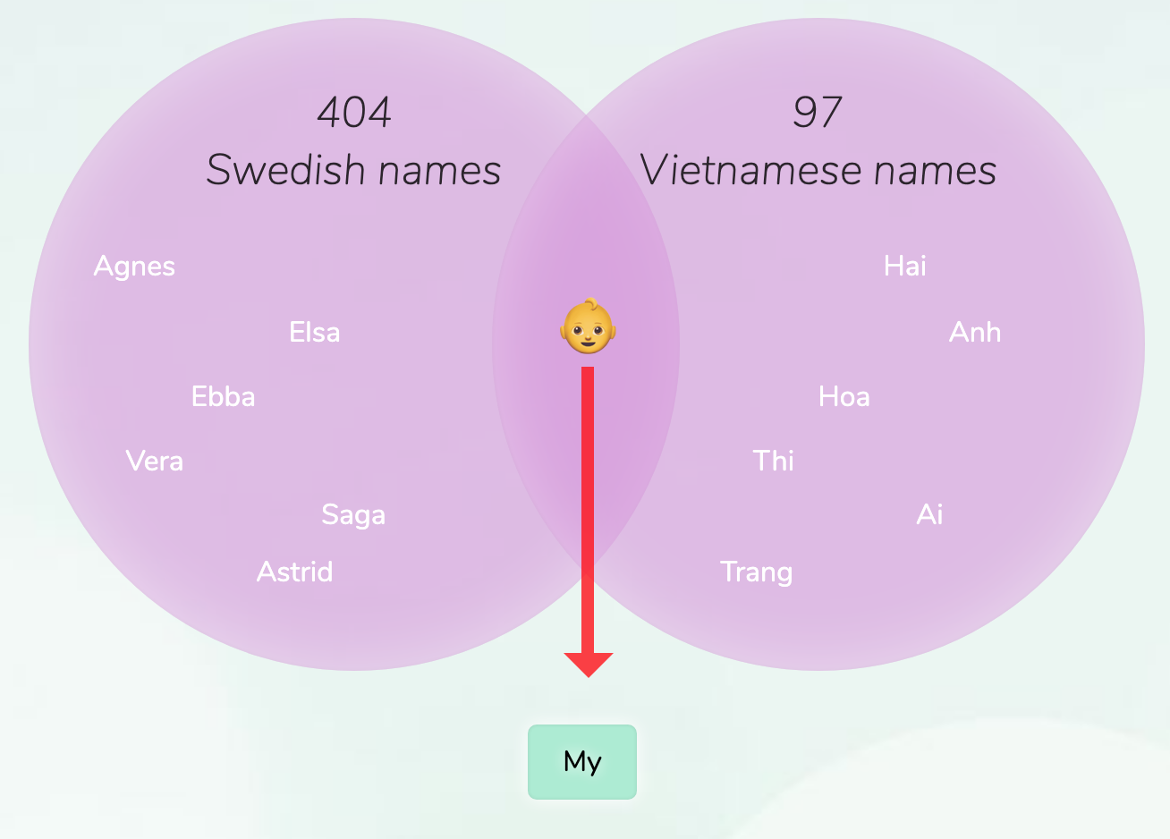Swedish-Vietnamese names for girls